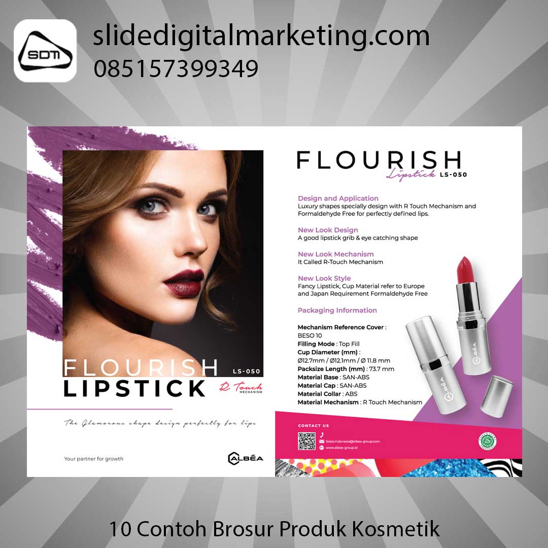 10+ Contoh Brosur Pamflet Leaflet Poster Produk Kosmetik